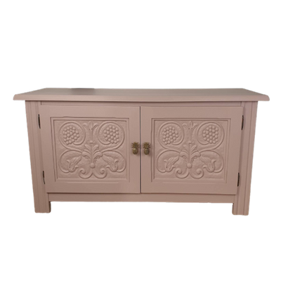 Oudroze Kast / Bank | Dressoir | Hollywood Regency | Reliving