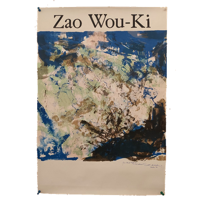 Affiche Zao Wou-Ki 1980 - Gesigneerd | Poster | Reliving