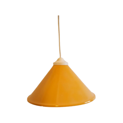 * Vintage Hanglamp Gele Lamp Massive Retro Hanglamp | Hanglamp ...