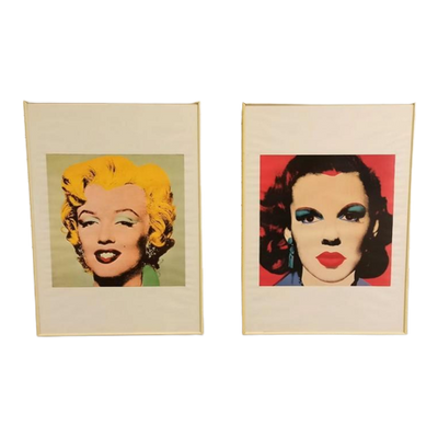 Andy Warhol Marilyn Monroe / Judy Garland Ingelijste Afdruk , P/P/S ...