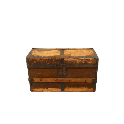 Retro Vintage Kist Koffer Dekenkist Scheepskist Jaren Antiek | Kist ...