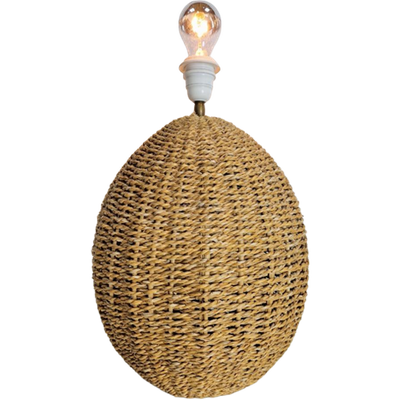 Vintage Bol Tafellamp Rope Lamp Japandi Design ’70 Ibiza | Bureaulamp ...