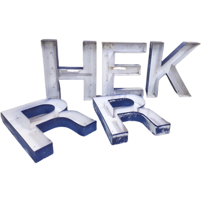 Grote Metalen Letters Neon Letter Industrieel | Overig | Industrieel ...