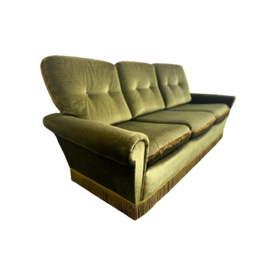 Vintage Mosgroene Zetel / Couch /. Bank | Bank | Vintage | Reliving