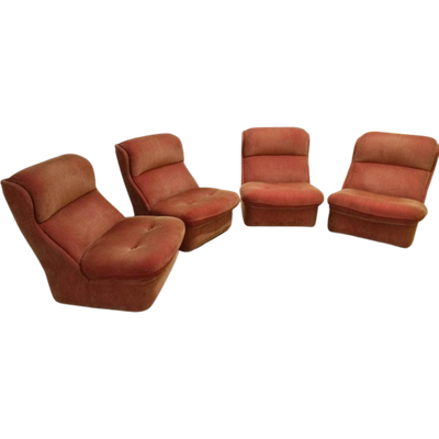 Vintage Space Age Design Modulair Sofa Set Fauteuils | Bank | Vintage | Reliving