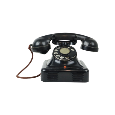 Oude Draaischijf Telefoon Bakeliet En Metaal Bell Telephone Company ...