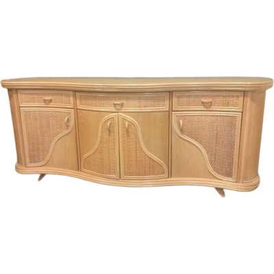 Vintage Italiaans Riet Rotan Kast Dressoir Wandmeubel | Dressoir ...