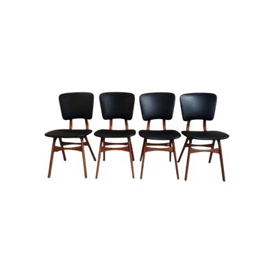 Set 4 Vintage Stoelen Jaren 60 Retro Stoelen | Stoel | Mid-Century ...