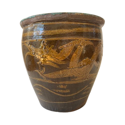 Antieke Chinese Cachepot. 1000 Jaar Eieren Pot. Chinese Pot. Draken Pot ...