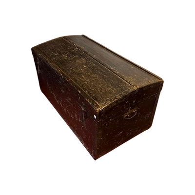 Grote Oude Zwart Houten Kist Handvatten Opbergkist | Kist | Reliving