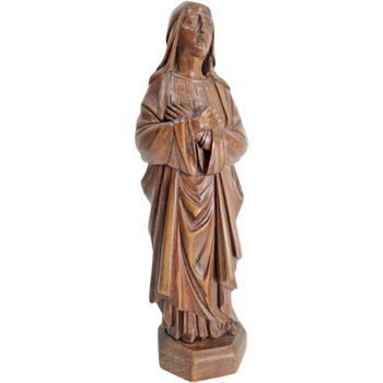 Antiek Maria Beeld Hout Handgemaakt Beeldje Authentiek | Beeldje | Reliving