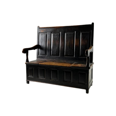 Bank Engels Antiek Eiken 18E Eeuw | Bank | Reliving