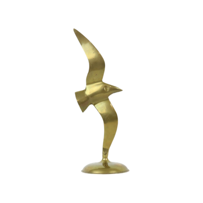 Messing Meeuw Vogel Beeld Sculptuur Koper Mid Century Design | Beeldje ...