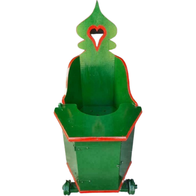 Kinderstoel Van Hout Met Wieltjes Kan Stoof In | Stoel | Reliving