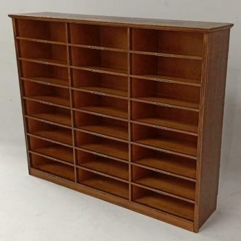 Vintage Houten Postsorteer Postvakjes Kast Wandmeubel | Boekenkast ...