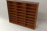Vintage Houten Postsorteer Postvakjes Kast Wandmeubel | Boekenkast ...