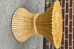 Set Van 2 Vintage Side Tables In Wheat Sheaf Shape Mcguire | Salontafel ...