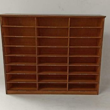 Vintage Houten Postsorteer Postvakjes Kast Wandmeubel | Boekenkast ...