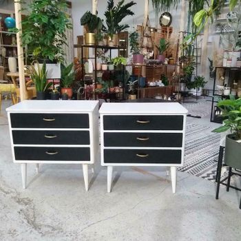 Vintage Set Of 2 Zweeds Design Nachtkastjes Ladekastjes | Ladekast ...