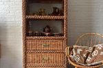 Rotan / Rieten Bohemian Boogkast Met Messing Handgrepen. | Kast ...