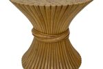 Set Van 2 Vintage Side Tables In Wheat Sheaf Shape Mcguire | Salontafel ...