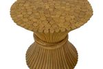 Set Van 2 Vintage Side Tables In Wheat Sheaf Shape Mcguire | Salontafel ...
