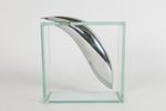 Lisa Mori Voor Inn - Modernist - Glas - Kristal - Aluminium - Vaas - 90 ...