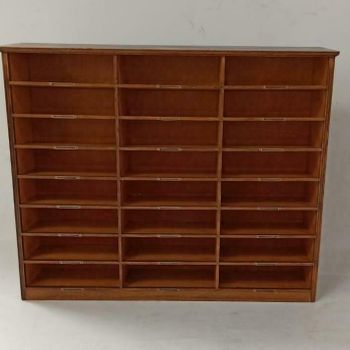 Vintage Houten Postsorteer Postvakjes Kast Wandmeubel | Boekenkast ...